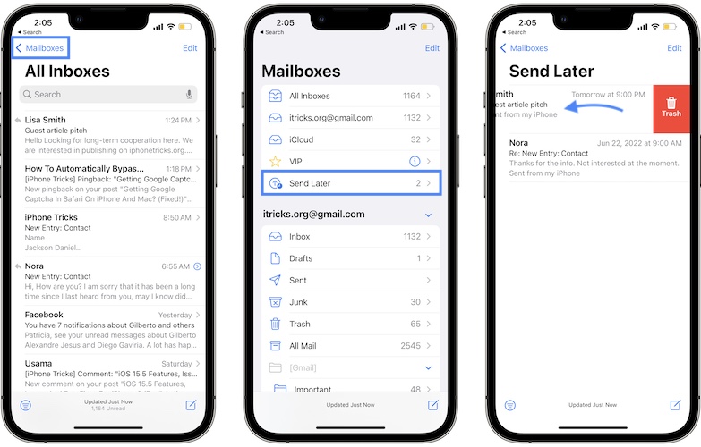 How To Send Mail Later On iPhone With Scheduled Send iOS 16
